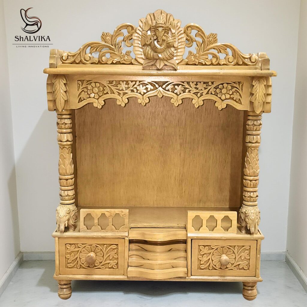 Wooden Puja Mandir in Teak Wood