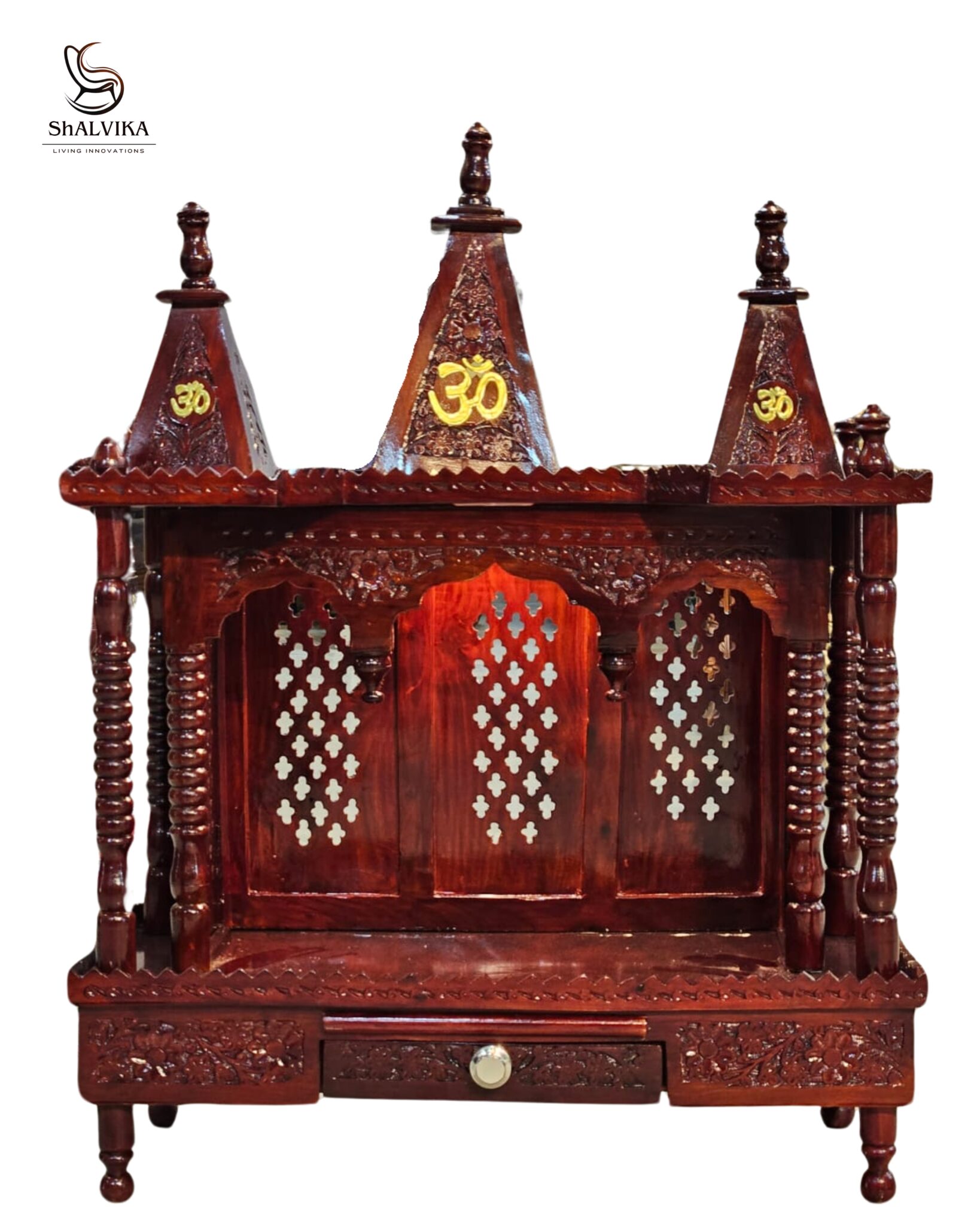 Small Home Temple Fully Folding Design - Shalvika Living