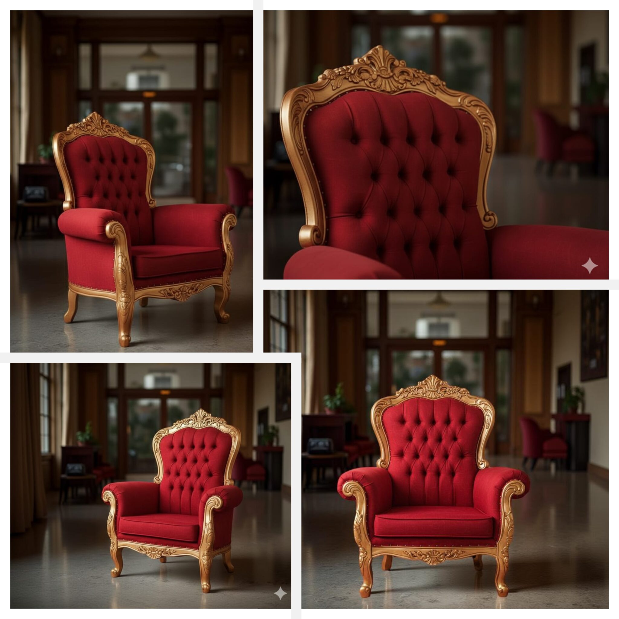 Wooden Royal Designer Guruji Chair