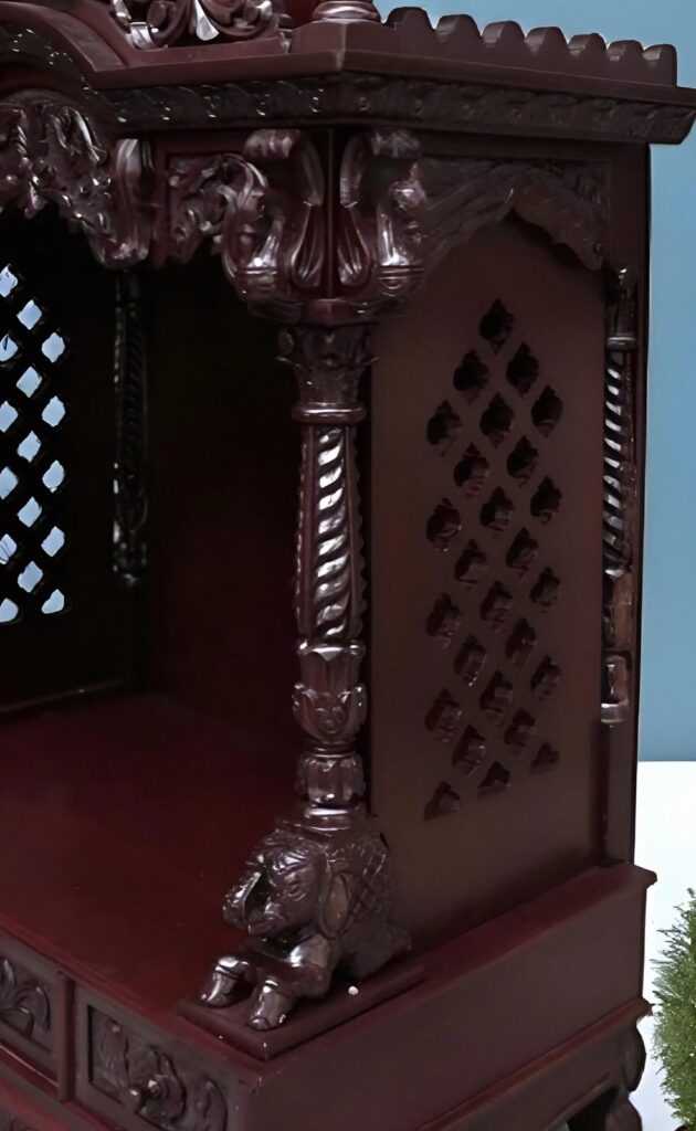 Handcrafted Wooden Home Temple | Shalvika Living Innovations