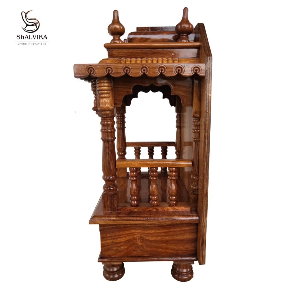 Handmade Sheesham Wood Pooja Mandir